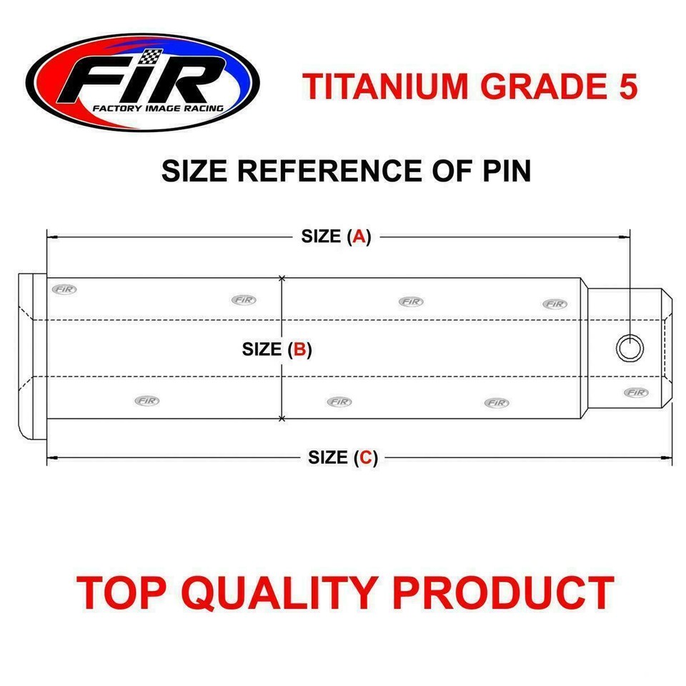 FIR Titanium Factory Foot Peg Pin Set Honda CR125 CR250 CRF250 CRF450 ...