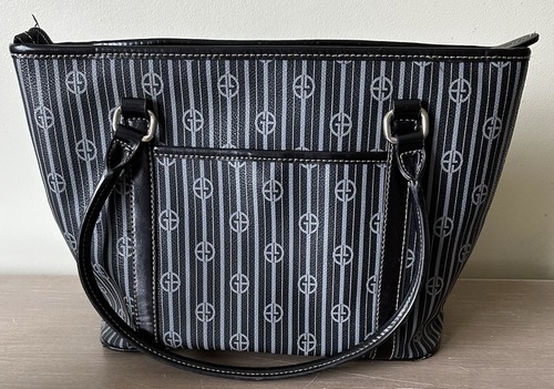 Giani Bernini Over the Shoulder Black & Silver Tone Women's Purse (GB ...