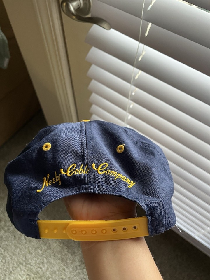 90s Vintage Logo 7 Hockey Nashville Predators Navy Blue Snapback Hat ...