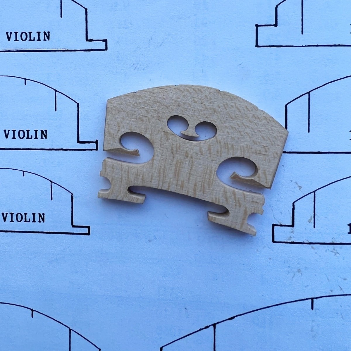 Violin Bridge Height Carving A Violin Bridge – Triangle Strings