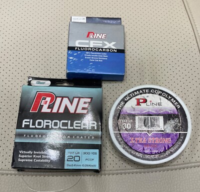3pcs P Line Assortment Florocarbon Copolymer Made In Japan CXX CFX | eBay