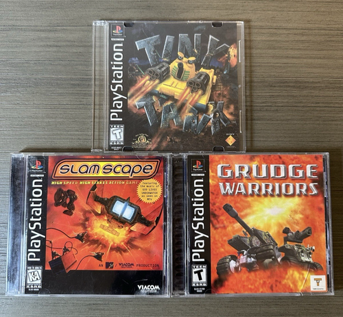 PS1 Games - Slamscape CIB, Grudge Warriors CIB, Tink Tank (Disc Only ...