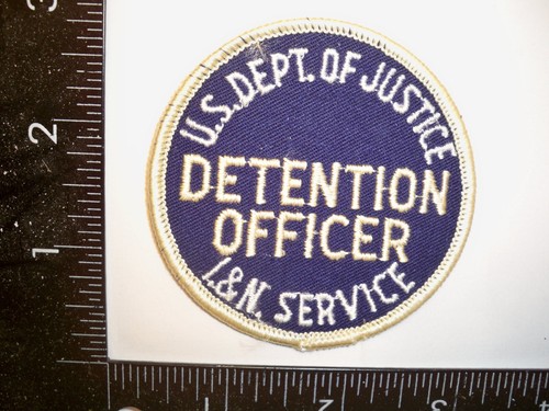 Old Federal DOJ INS Detention Ofcr Patch Washington, DC Border Police ...