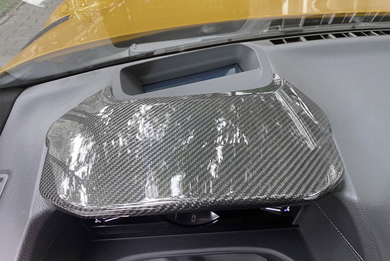 Dry Carbon Fiber Dashboard Panel Frame Cover Trim For Toyota Supra A90 ...