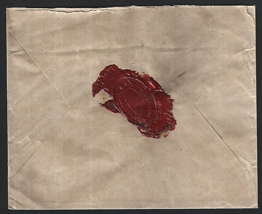 Sweden #350 1944 Marine Chart Centenary 60o - registered cover LEKSAND ...