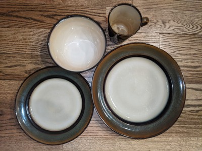 Hometrends Rave Stripe Dinnerware Set Of 4 | eBay