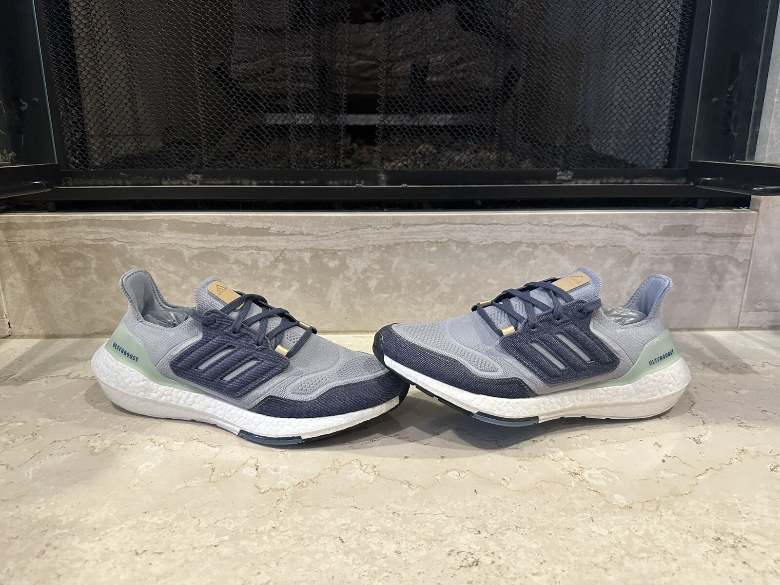 Adidas Ultraboost 22 Halo Silver Grey Men Running Sho… - Gem