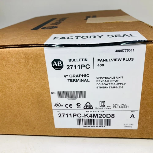 Allen Bradley 271-K4M20D8 PanelView Plus 400 Grayscale 4 Terminal Free ...