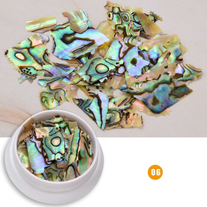 1 Box Shell Paper Abalone Flake Slice Sequin Fragment DIY Crafts Nail ...