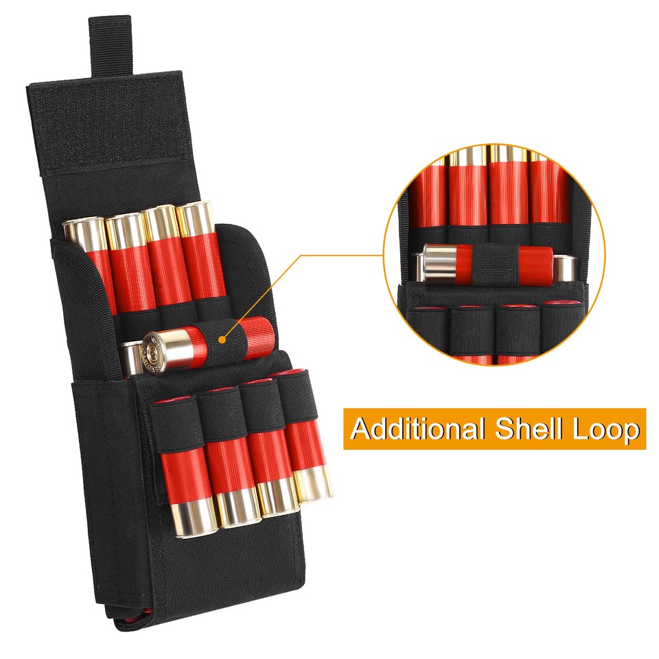 Tactical 25 Round Shell Holder 12/20Ga Molle Waist Bag Shotgun Bullet ...