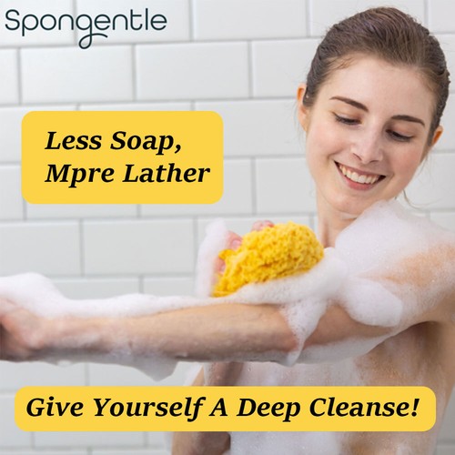 Lather For Shower Kids Adults Body Cleaning Soft Bath Sponge | eBay