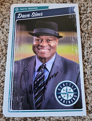 MLB Dave Sims Seattle Mariners Sportscaster Autograph | eBay