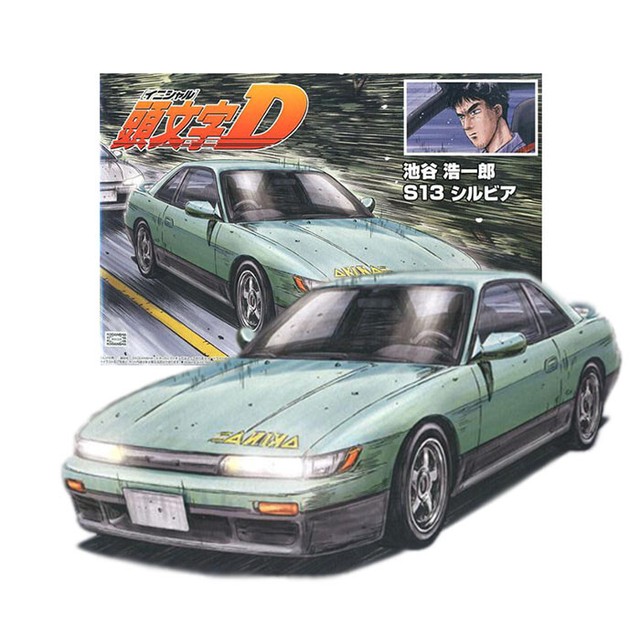 57353 Initial D Koichiro Iketani S13 Silvia 1/24 Scale Kit 11 AOSHIMA ...