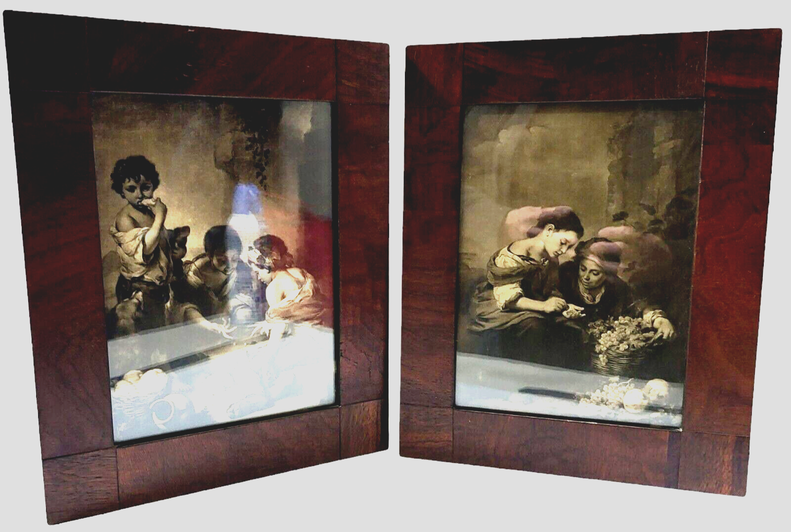 Bartolome Esteban Murillo Prints wood Framed 14" x 11" lot of 2 Vintage ...