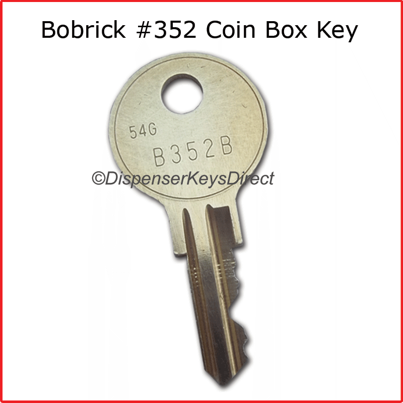 Bobrick #352 Coin Box Dispenser Key - (4/pk.) | eBay