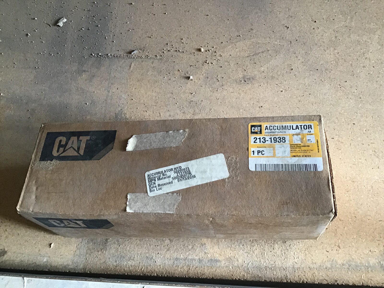NEW CATERPILLAR CAT ACCUMULATOR 213-1938 2131938 | eBay