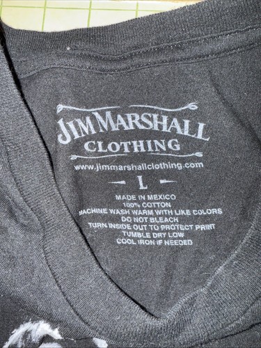 Johnny Cash Graphic Shirt Size Large Jim Marshall Famous Middle Finger ...