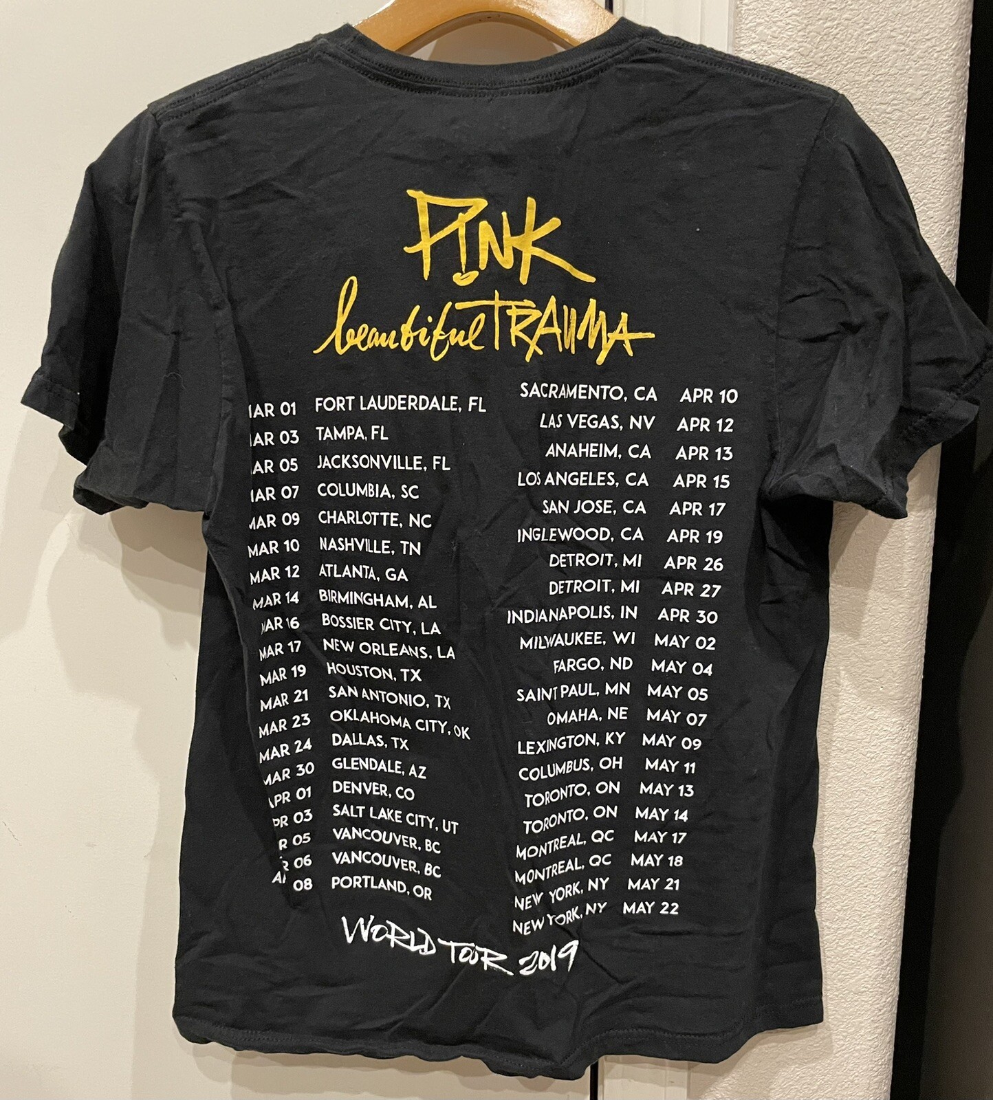 2019 Pink Beautiful Trauma World Tour Concert Promo T… - Gem