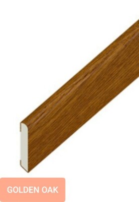 5m x 30mm Golden Oak UPVC Plastic Trim Cloaking Fillet Window Bead ...