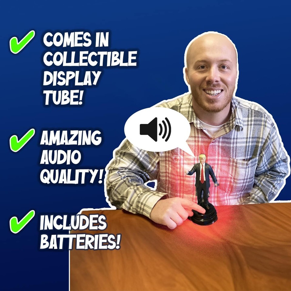 Talking Donald Trump Figure - Says 17 Lines in Trump's REAL Voice ...