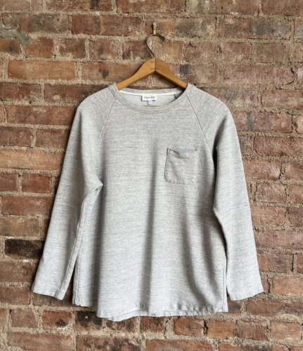 Steven Alan Women’s Raglan Sweatshirt, Sz Large, Gray 100% Cotton USA ...