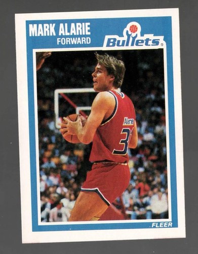 1989-90 Fleer Mark Alarie Washington Bullets #157 Near Mint or Better ...
