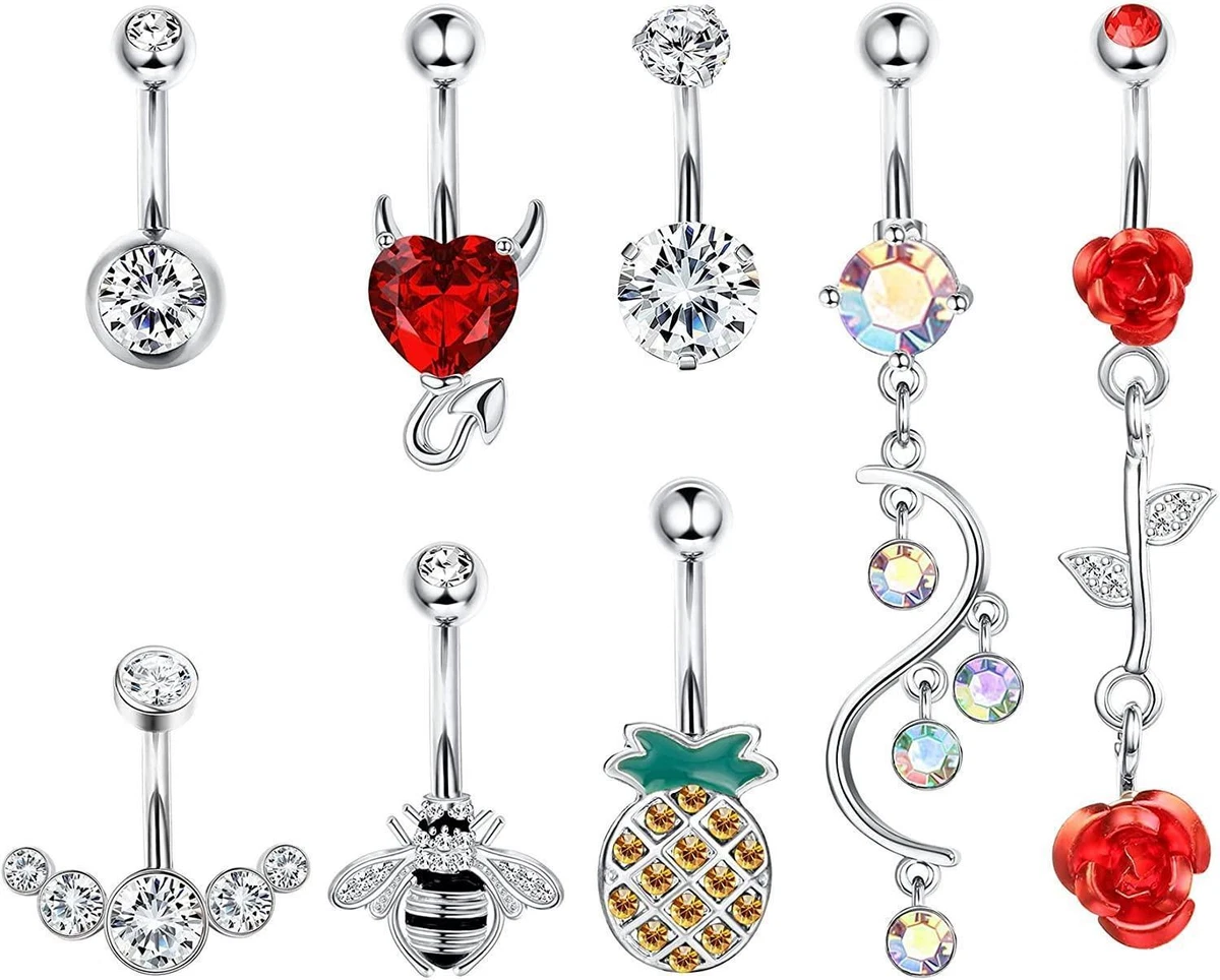 Cute Belly Button Rings Dangle