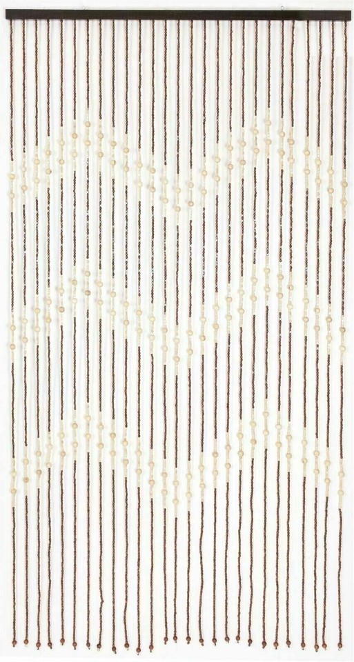 180 X 90cm Wooden Beaded Bamboo Door Curtain Summer Blind Fly Mosquito ...