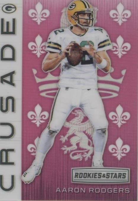 2018 Panini Rookies And Stars Crusade Aaron Rodgers Cru 3 Pink 85 For