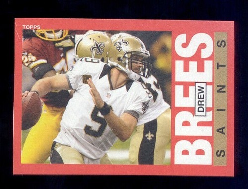 2013 Topps Archives DREW BREES New Orleans Saints Box Bottom Card | eBay UK
