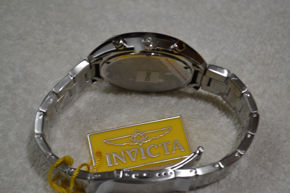 NEW 46mm INVICTA SPEEDWAY CHRONOGRAPH SILVER-BLACK-PINK 50182 WATCH | eBay