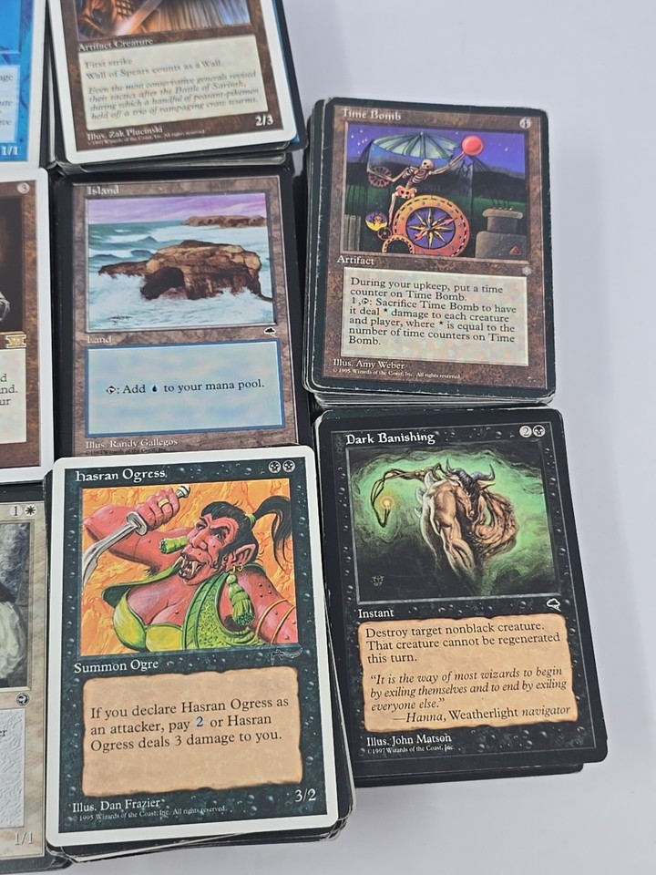 Magic The Gathering Vintage Lot 1000 Cards Mixed Sets Commons/Rares ...