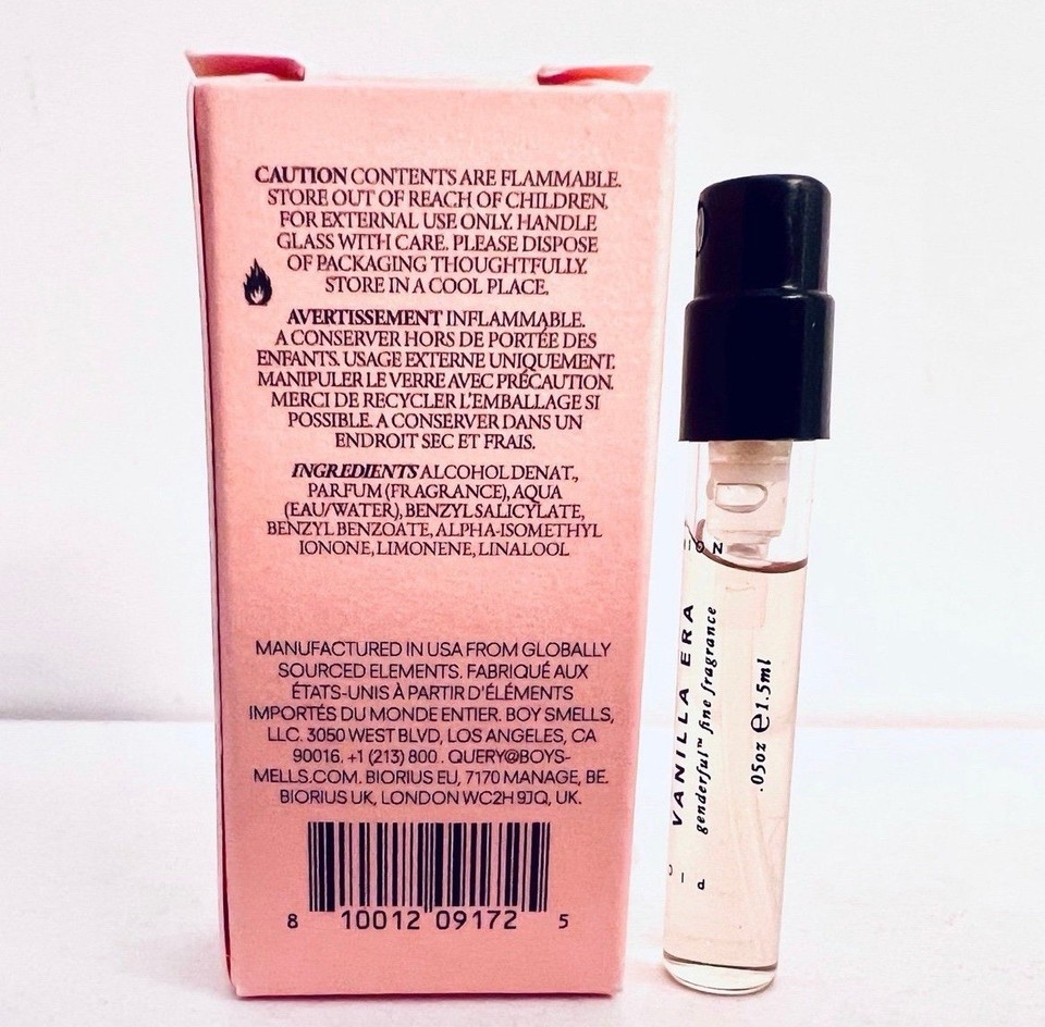 Boy Smells Vanilla Era Eau de Parfum Spray Sample Vial 1.5 mL NEW | eBay
