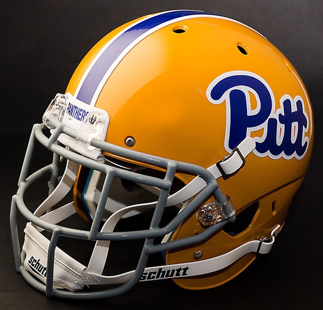 *CUSTOM* PITTSBURGH PITT PANTHERS Schutt XP Football Helmet w/ EGOP ...