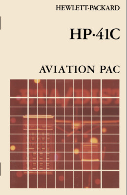 Aviation pac manual for Hewlett Packard HP 41CV calculator module | eBay
