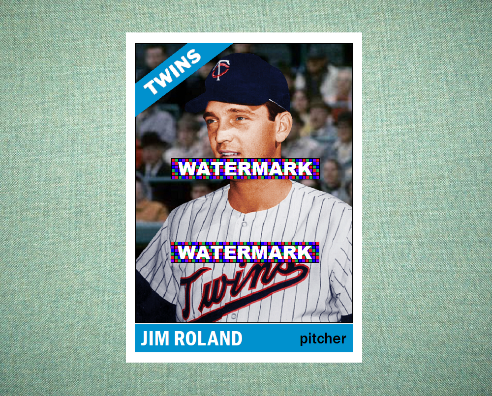 Jim Roland Minnesota Twins 1966 Style Custom Baseball Art Card | eBay