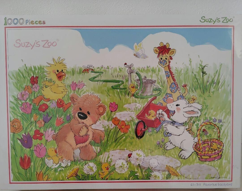 Jigsaw Puzzle Suzy's Zoo Favorite Backyard 1000 Pieces | eBay