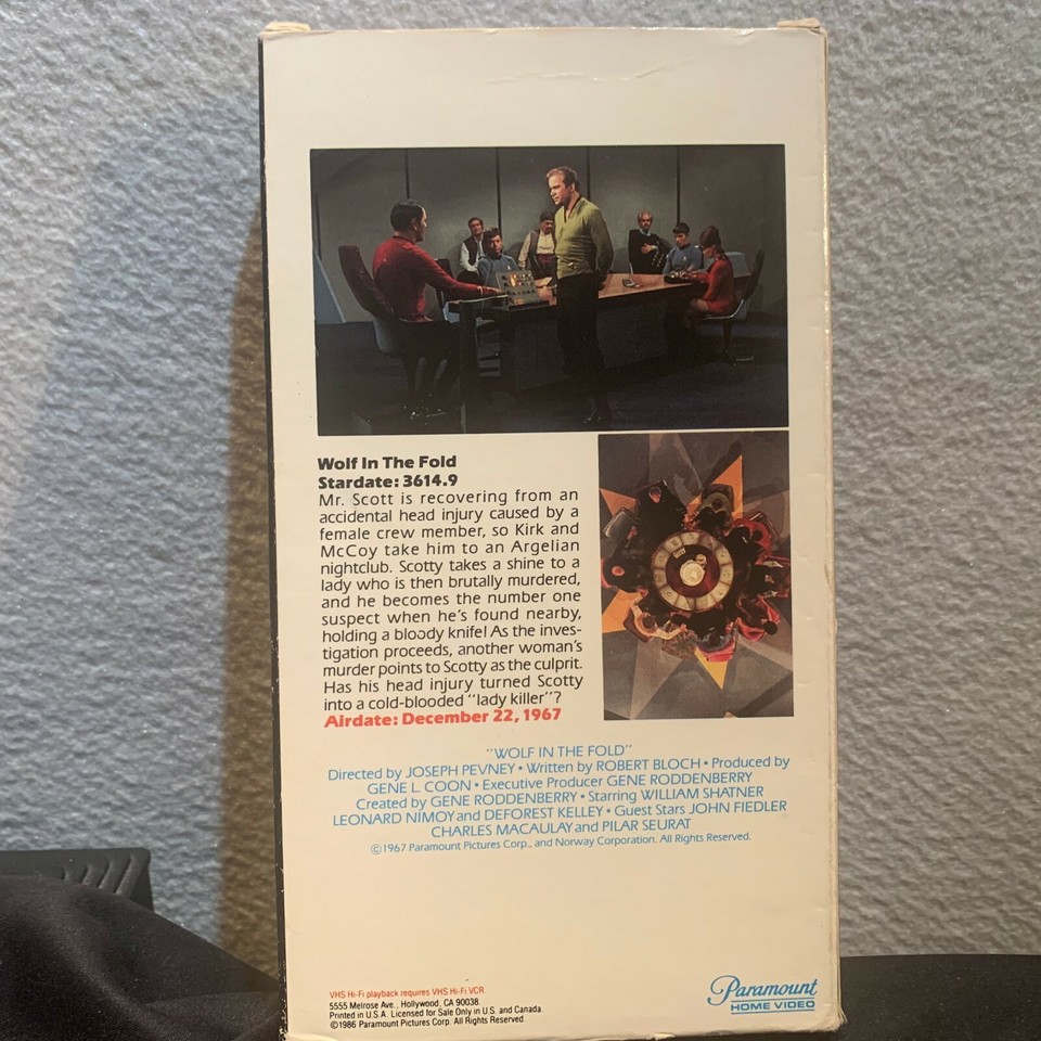 Star Trek - Wolf In The Fold (VHS) - Used | eBay