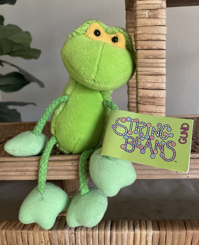 Gund String Beans Key Lime Pie Frog Floppy Legs Arms Plush Stuffed ...