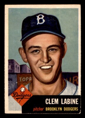 1953 Topps Baseball #14 Clem Labine EX *h1 | eBay