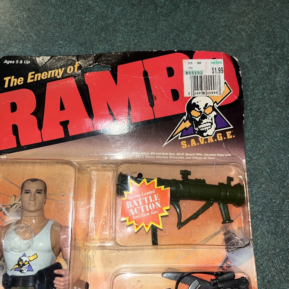 RAMBO The Enemy of Rambo SAVAGE Sergeant Havoc Figure 1985/86 Vintage ...