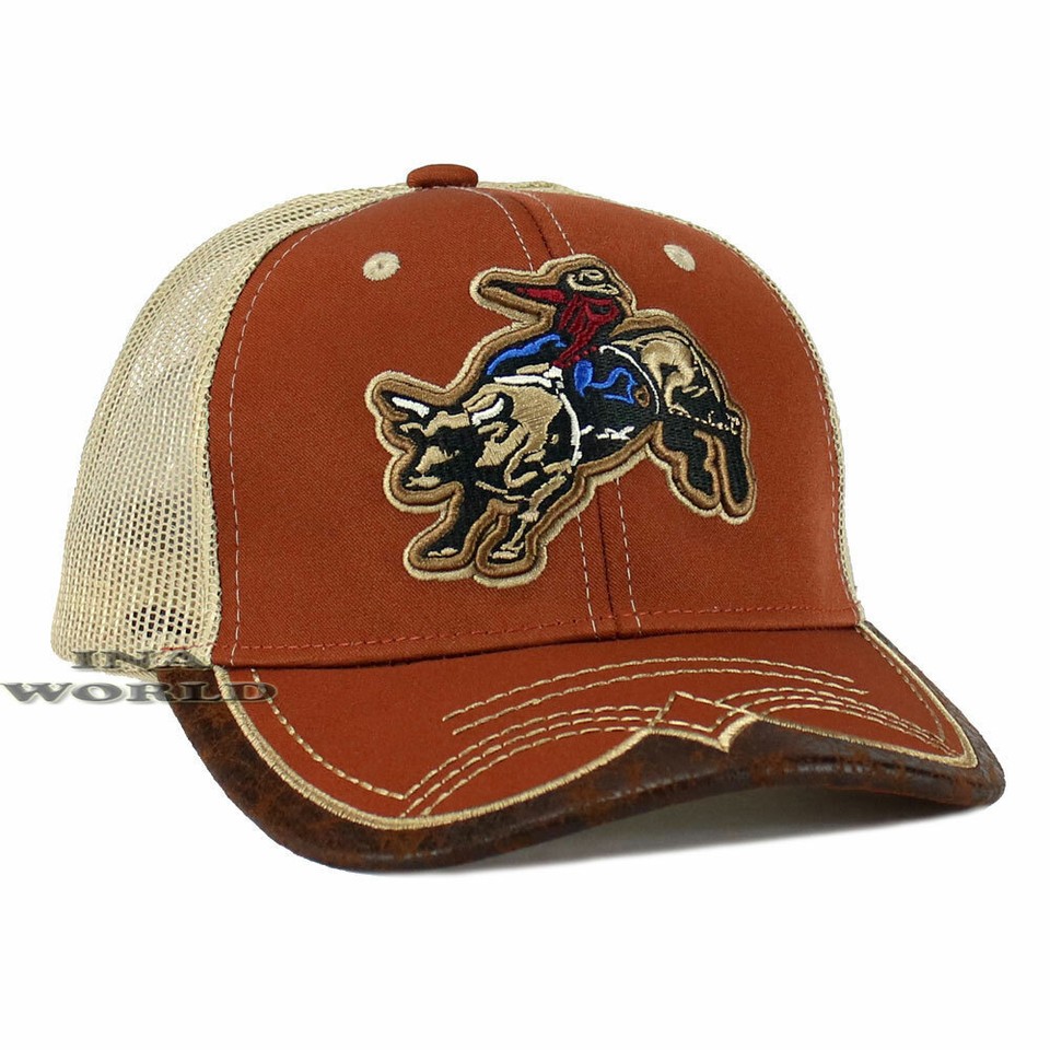 RODEO COWBOY Hat Bull Rider / Horse Western Trucker Mesh Snapback ...