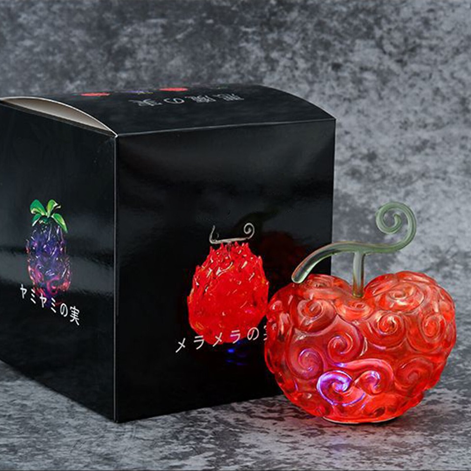 🎉One Piece Luminous Devil Fruit Figure Gum Gum Flame Dark Model Toy ...