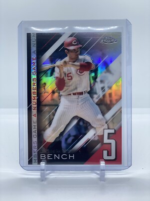 Johnny Bench 2020 Topps Chrome Update A Numbers Game Insert NGC-24 Reds ...