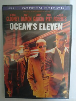 Ocean's Eleven Movie DVD Rated PG-13 Full Screen Edition Brand New | eBay