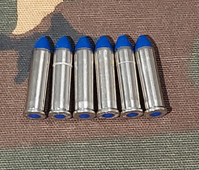 357 MAGNUM SNAP CAPS SET OF 6, NICKEL AND BLUE, REAL 125gr WEIGHT!!! | eBay