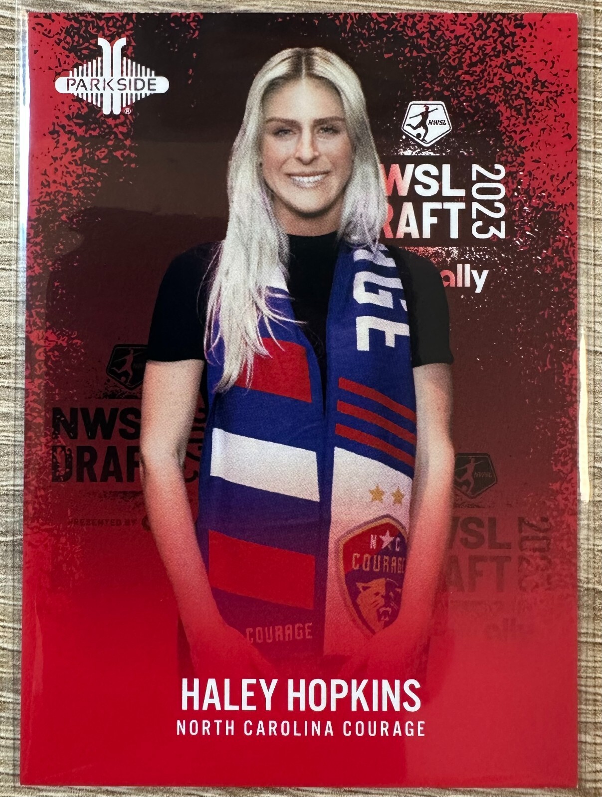 HALEY HOPKINS 2023 PARKSIDE NWSL VOLUME 1 2023 DRAFT NIGHT SP PARALLEL ...