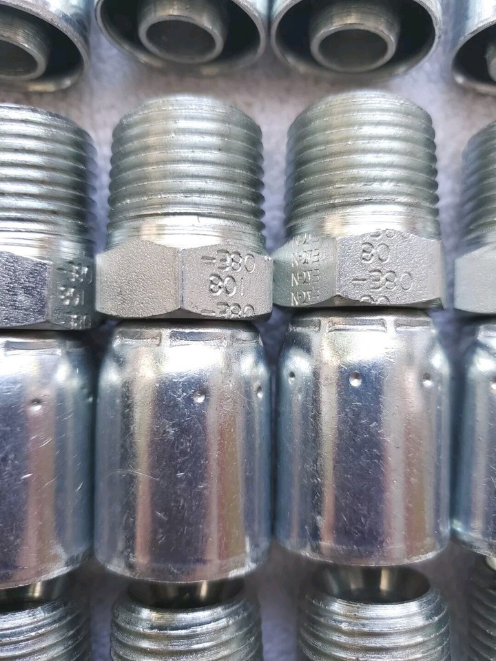 15 Eaton Weatherhead 08E-108 Hydraulic Hose Fitting,Crimpable, lot FREE ...