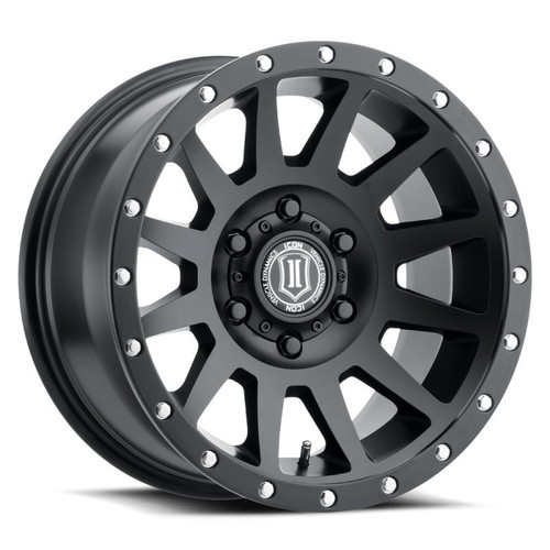 ICON Compression 18x9 6x5.5 0mm Offset 5in BS Satin Black Wheel FOR ...