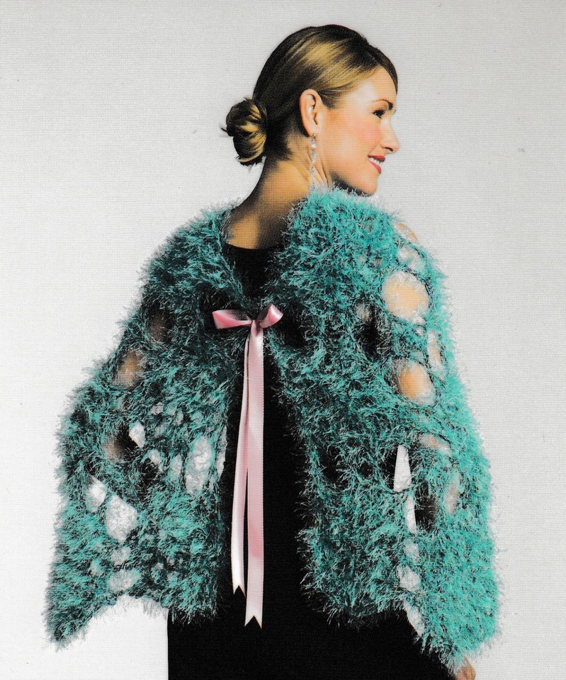 Moda Dea Fashion Series J18.0102 | Fur Ever Elegant Wrap | Crochet | eBay